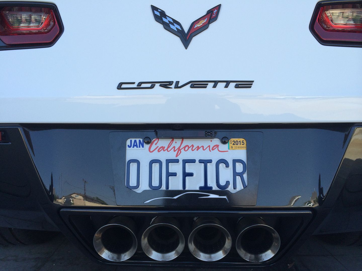 My new license plate frame... - CorvetteForum - Chevrolet Corvette ...